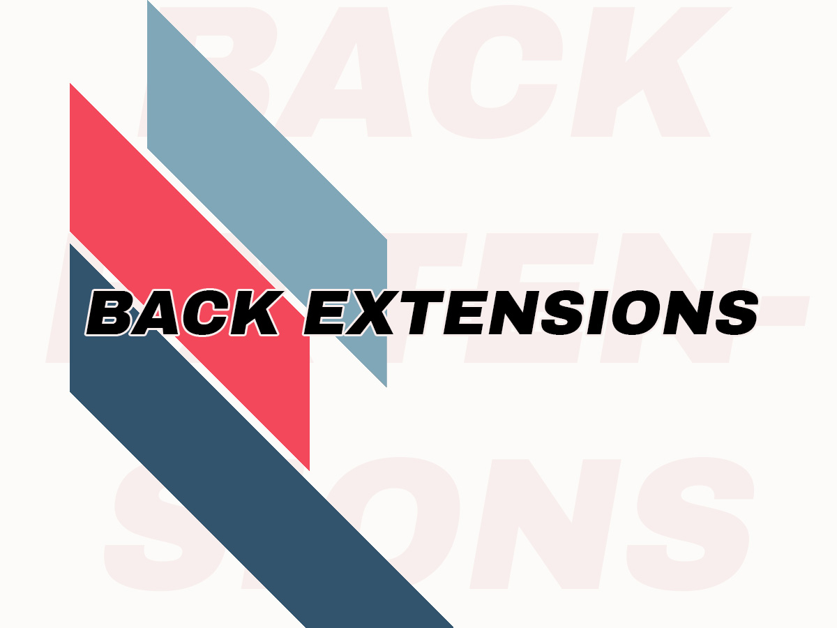 Cómo hacer el ejercicio 【 Back Extensions