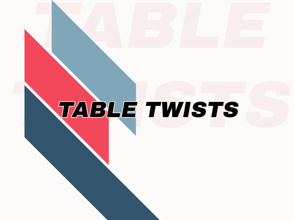 Cómo hacer el ejercicio 【 Table Twists