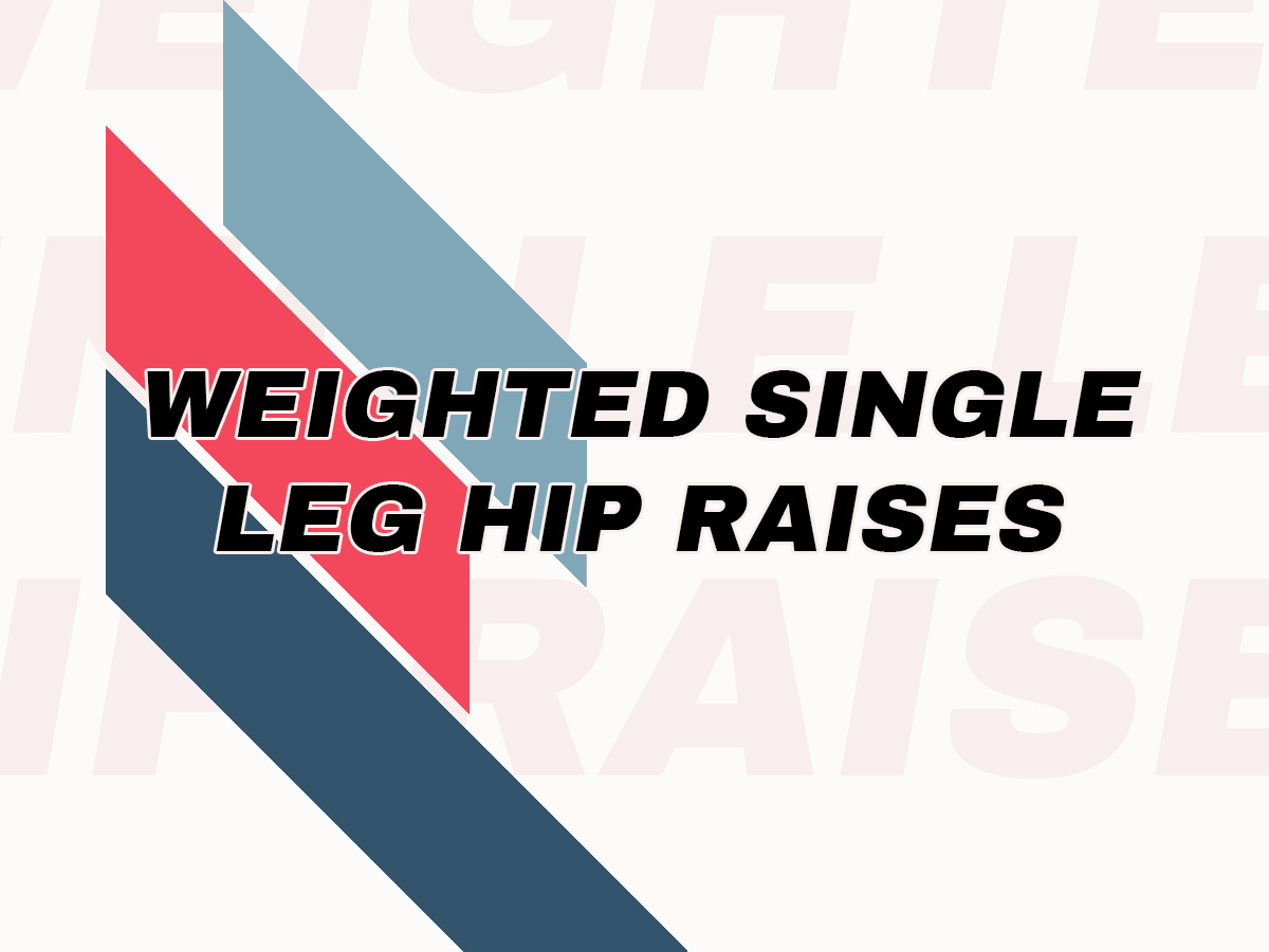 Cómo hacer el ejercicio 【 Weighted Single Leg Hip Raises Right